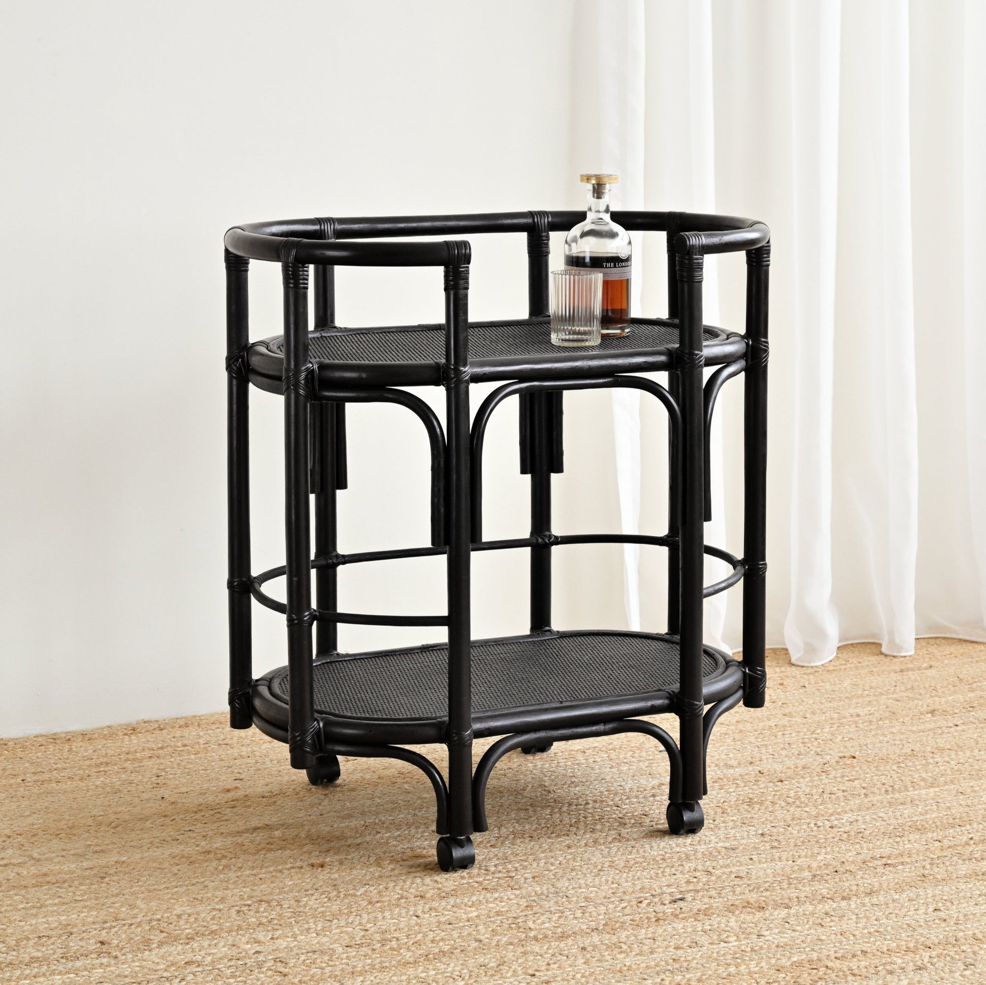Black Bungalow Bar Cart – Island Living