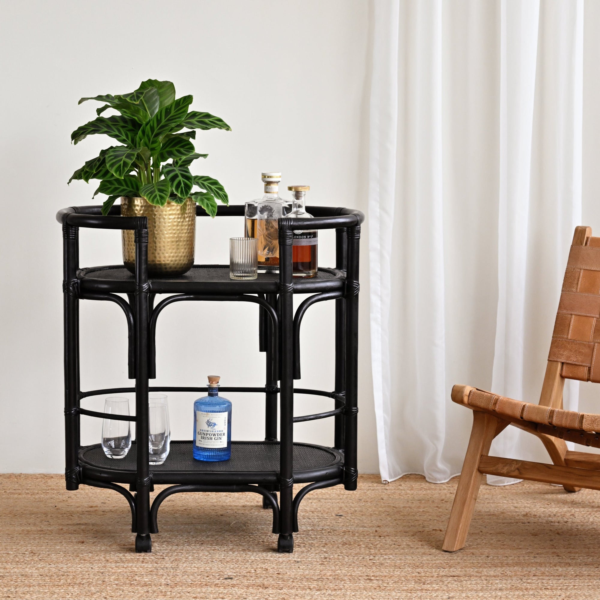 Black Bungalow Bar Cart – Island Living