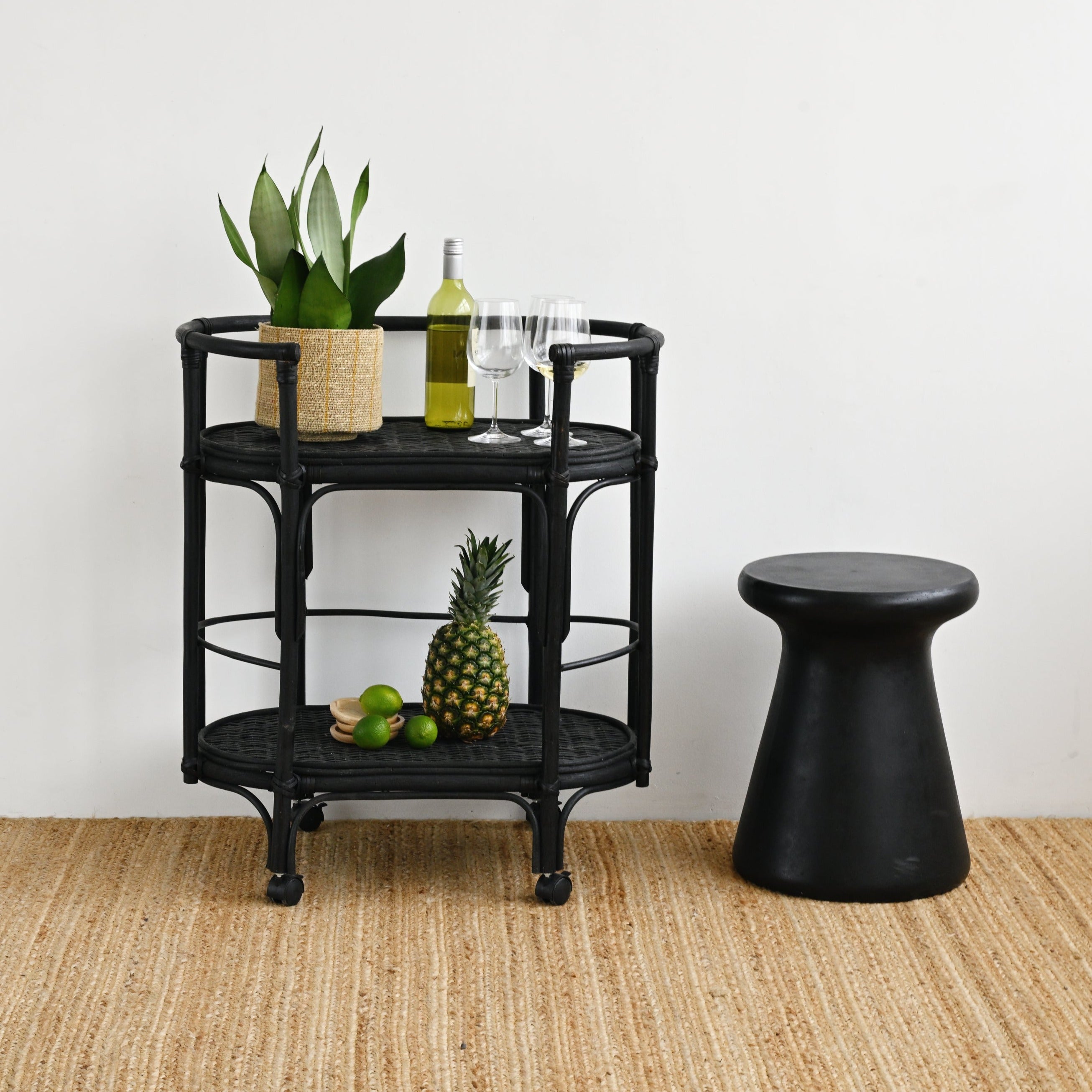 Black Bungalow Bar Cart – Island Living