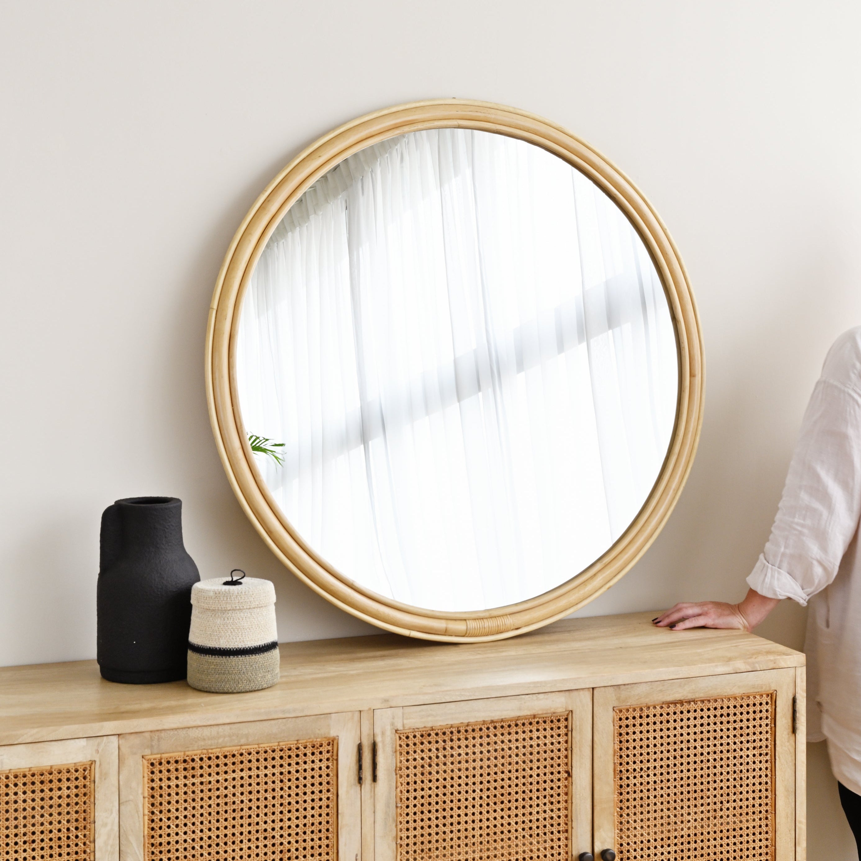 Handcrafted Rattan Mirrors | Perfect for Modern & Tropical Interiors ...