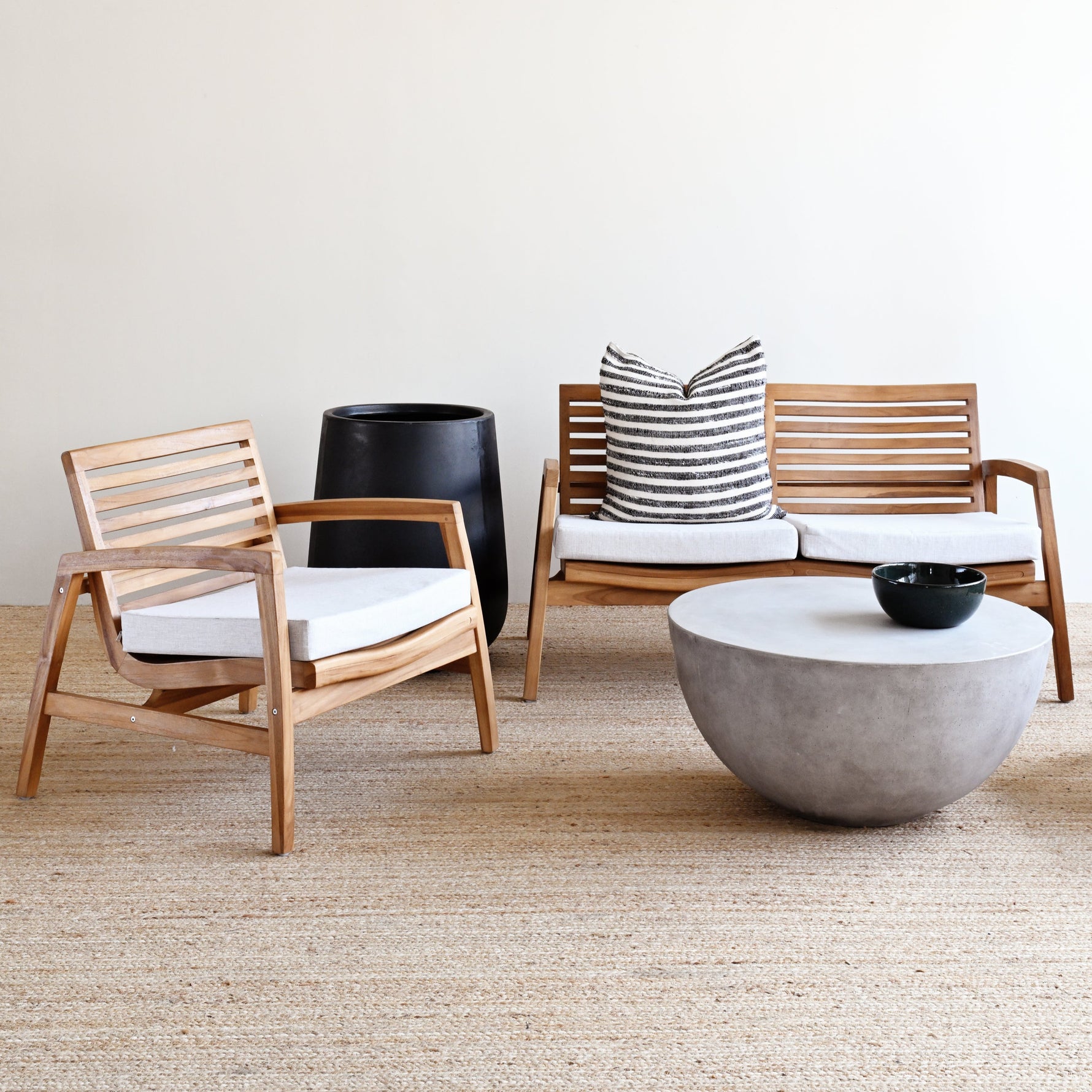 Tulip Black Concrete Planter - Indoor & Outdoor Pots | Island Living