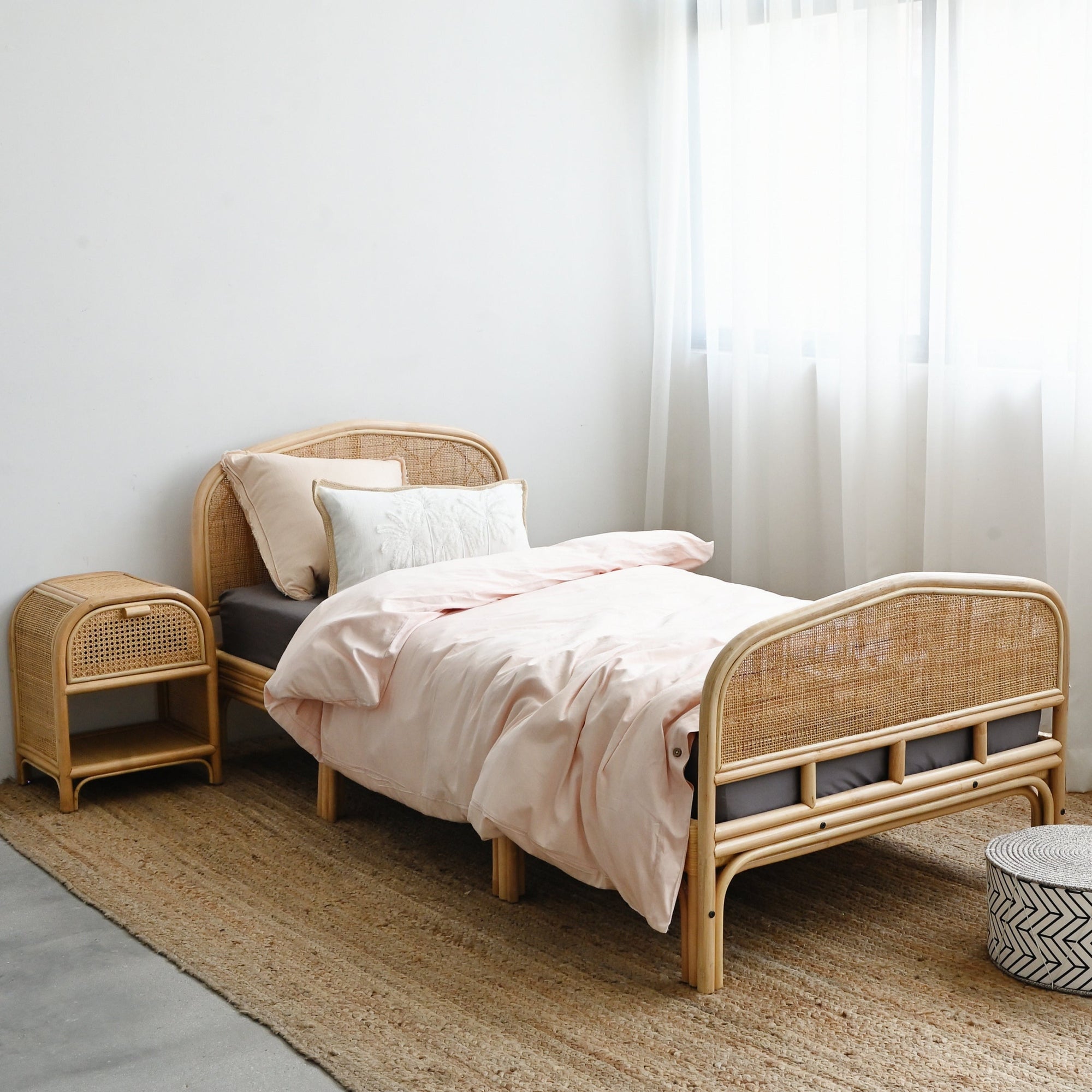 Rattan Junior Bed | Stylish children's furniture, Singapore – Island Living
