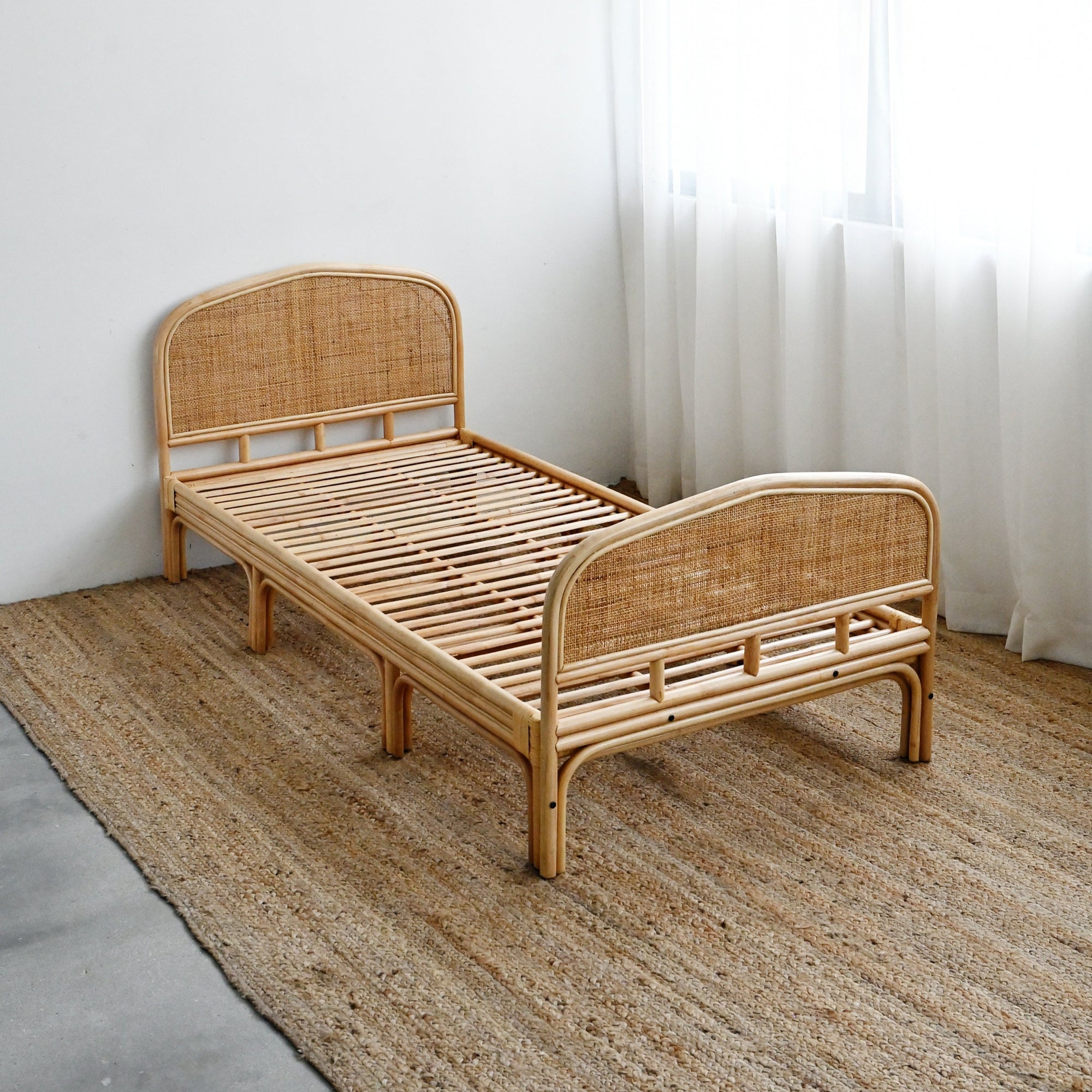 Rattan Junior Bed | Stylish children's furniture, Singapore – Island Living