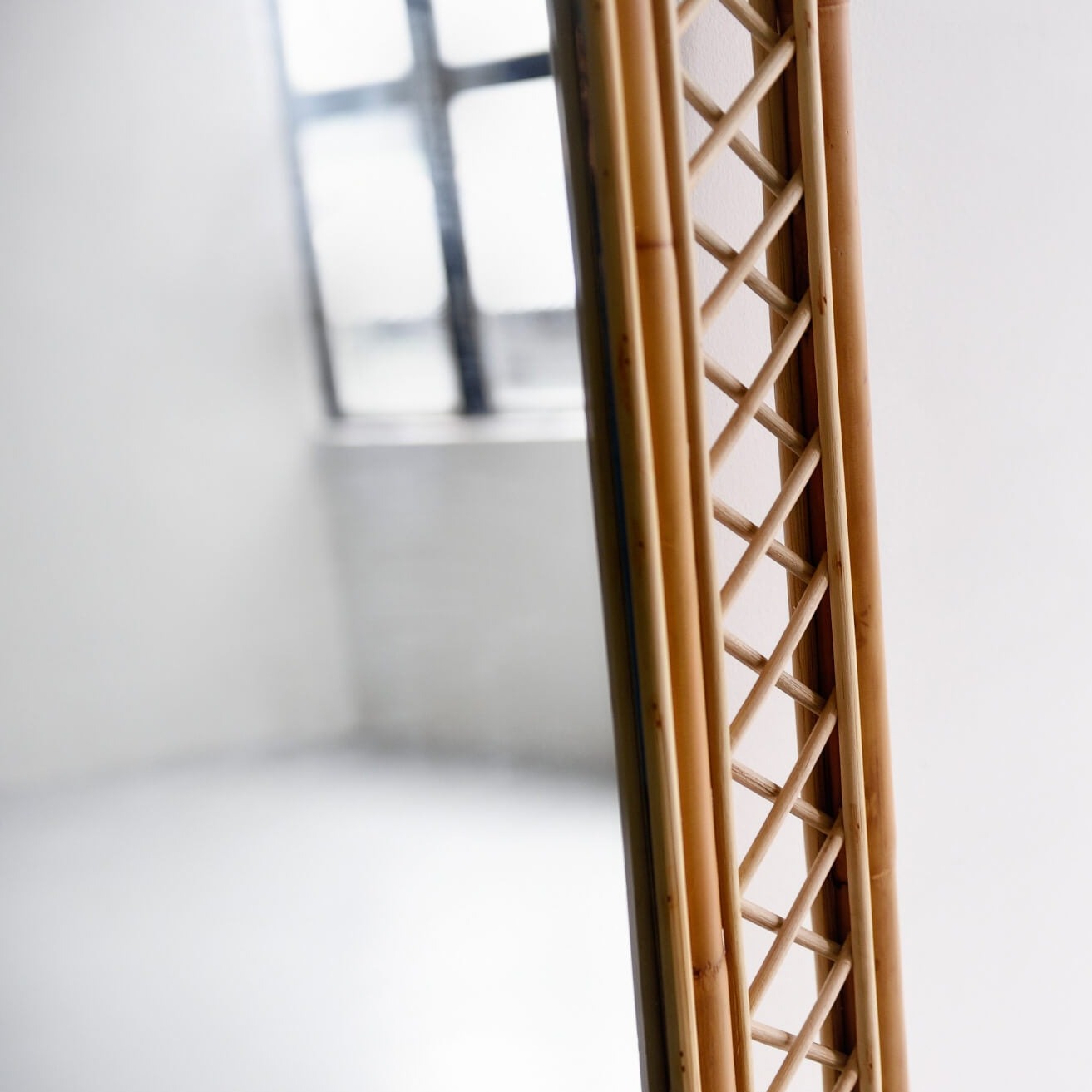 Bahama Rattan Standing Mirror | Perfect for Modern & Tropical Interiors ...