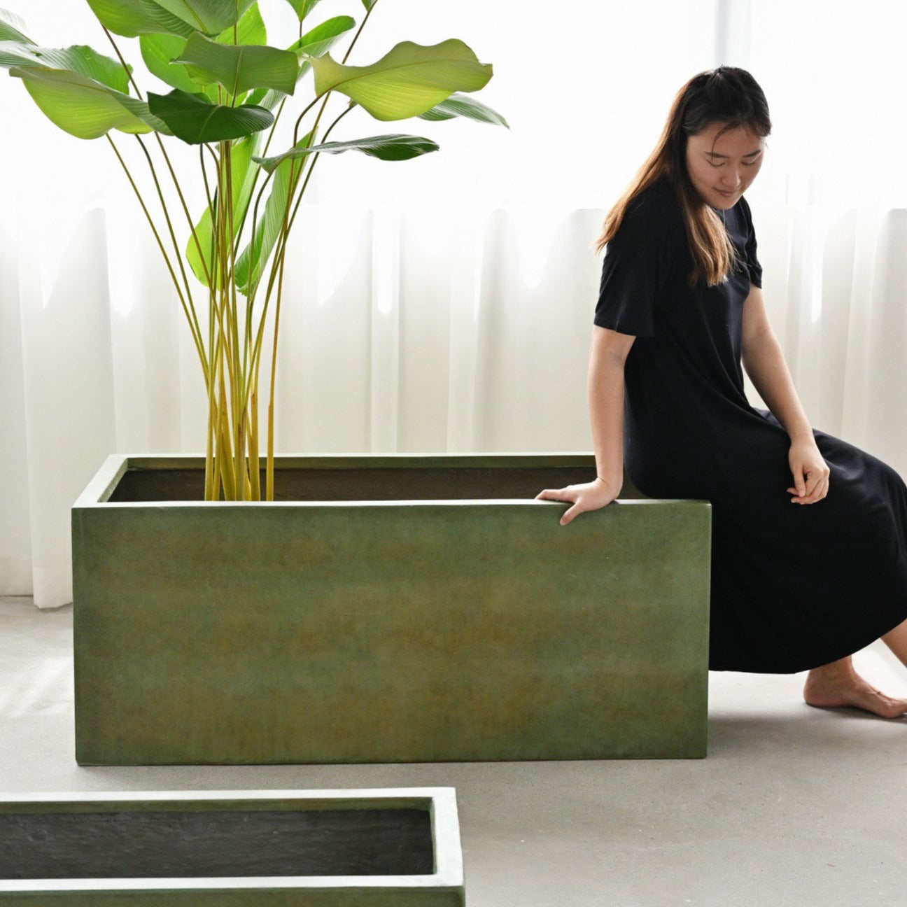 Rectangle Planter Box - Copper Green – Island Living