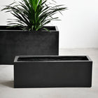 Black Rectangle Planter Box – Island Living