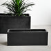 Rectangle Concrete Planter – Black | Sleek Outdoor Decor – Island Living