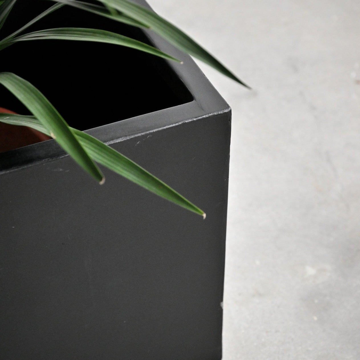 Black Rectangle Planter Box – Island Living